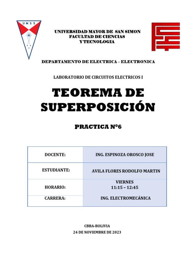 Teorema de Superposicion | PDF | Red eléctrica | voltaje