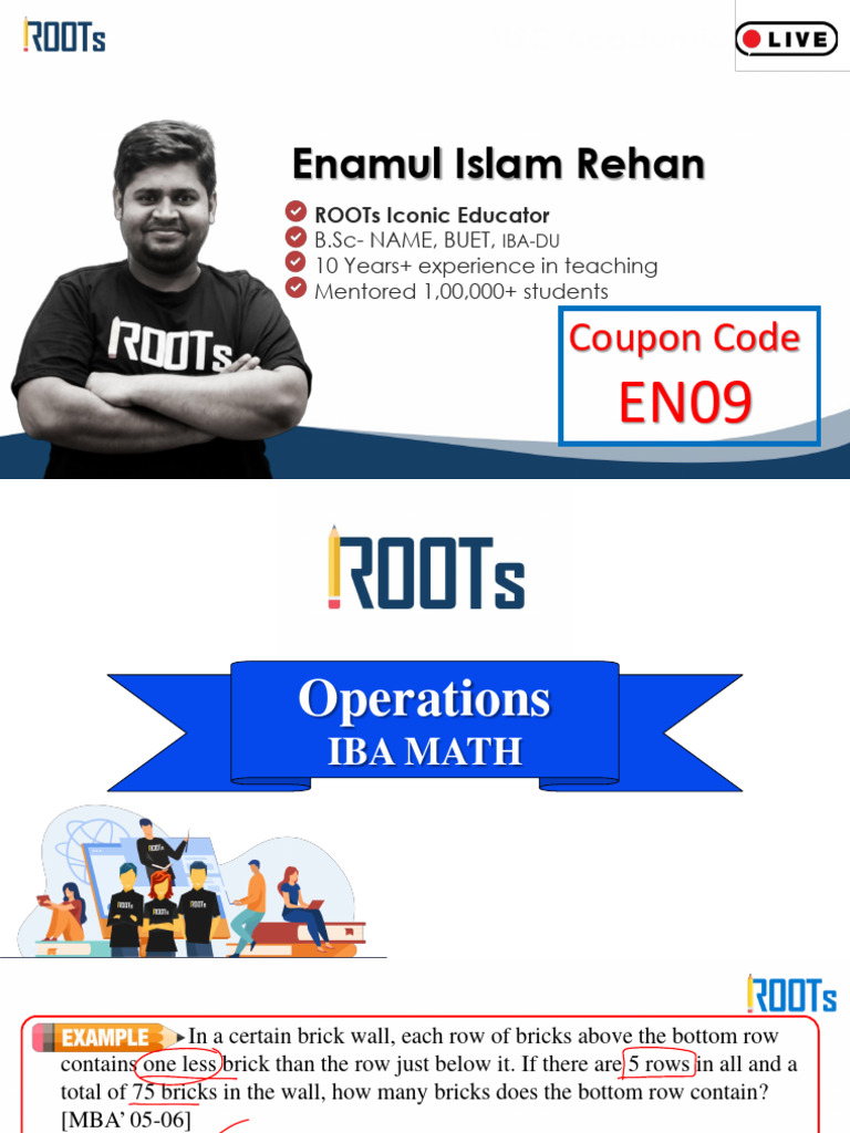 Operations (Math IBA) | Download Free PDF | Numbers | Discrete Mathematics