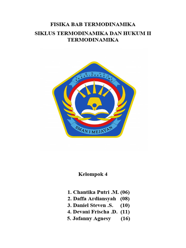 Siklus Termodinamika Dan Hukum Ii Termodinamika | PDF