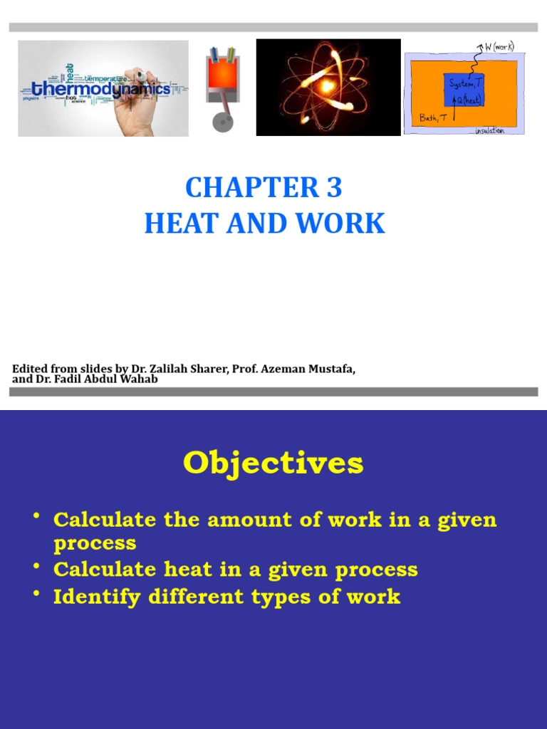 Chapter 3 - Heat and Work | PDF