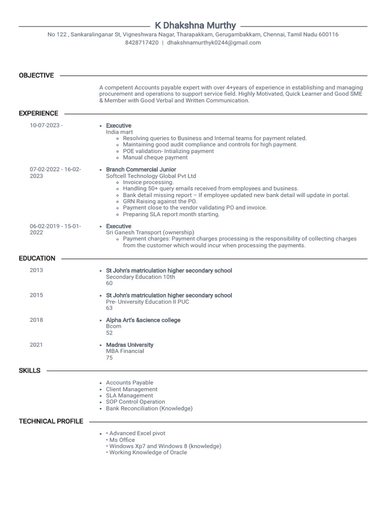 CV 2024012421361256 | PDF | Accounts Payable | Business