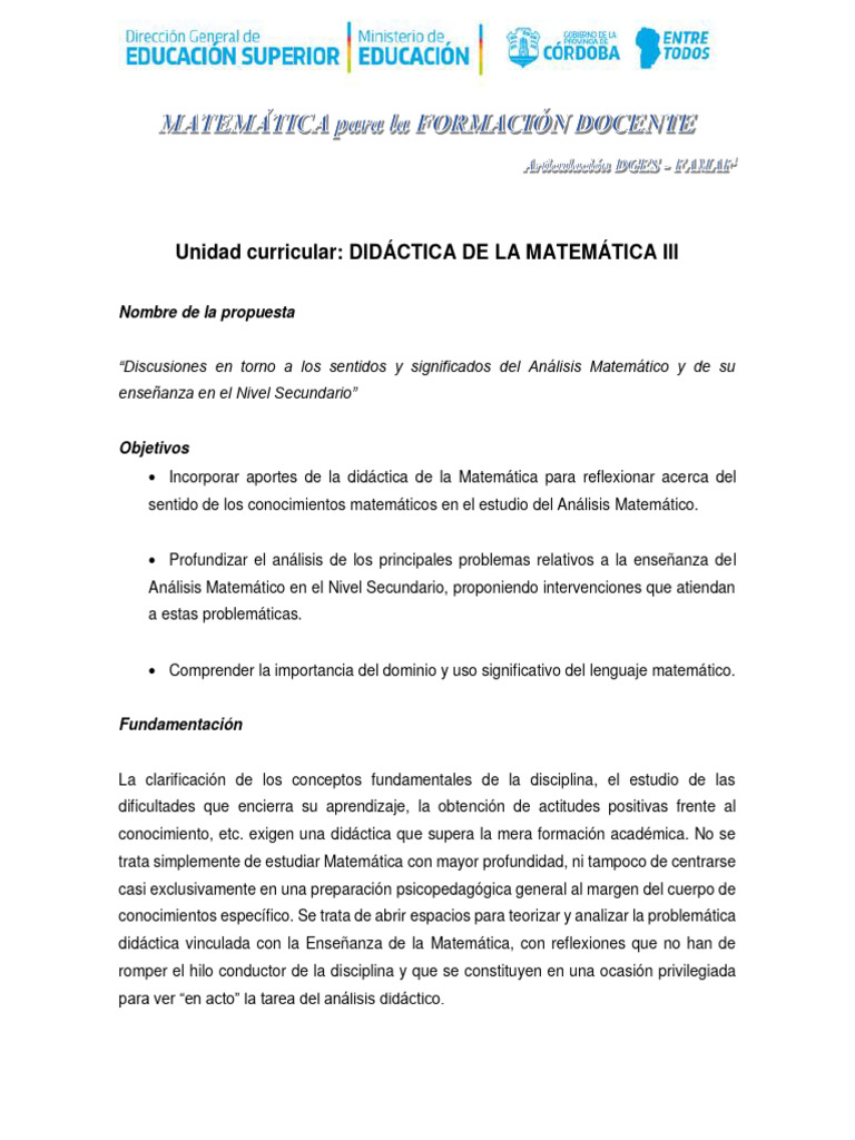 Didactica de La Matematica Iii | PDF | Integral | Matemáticas