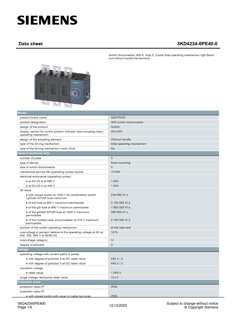 3KD42340PE400 Datasheet en | PDF