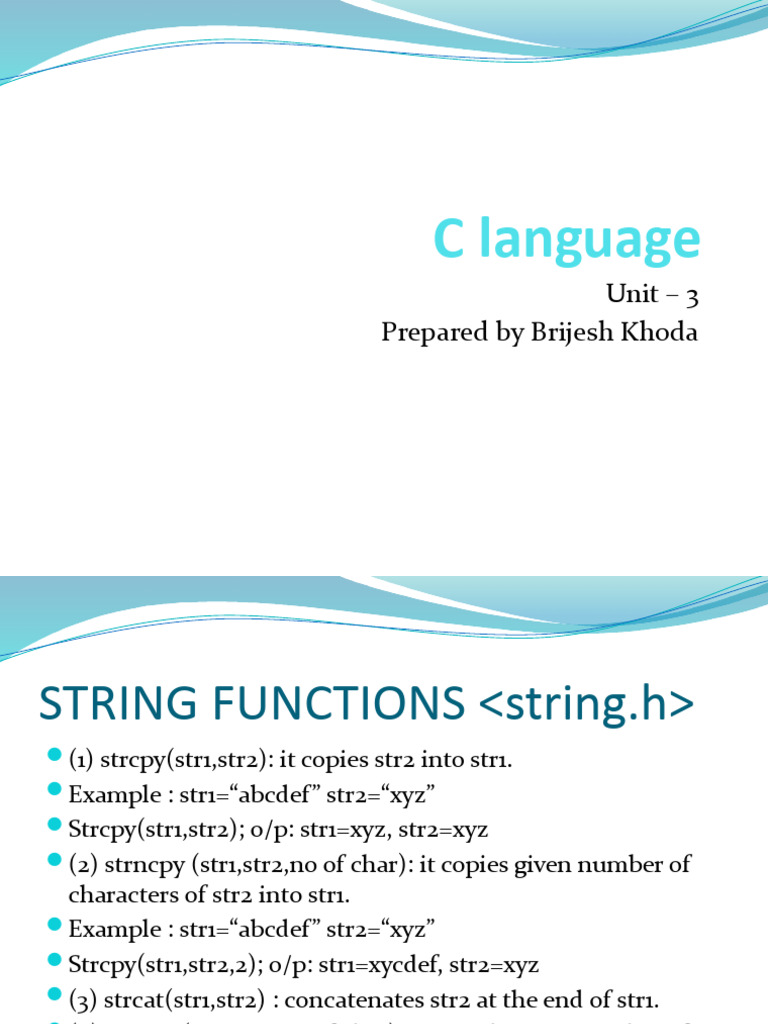 C Language Ch3 | PDF
