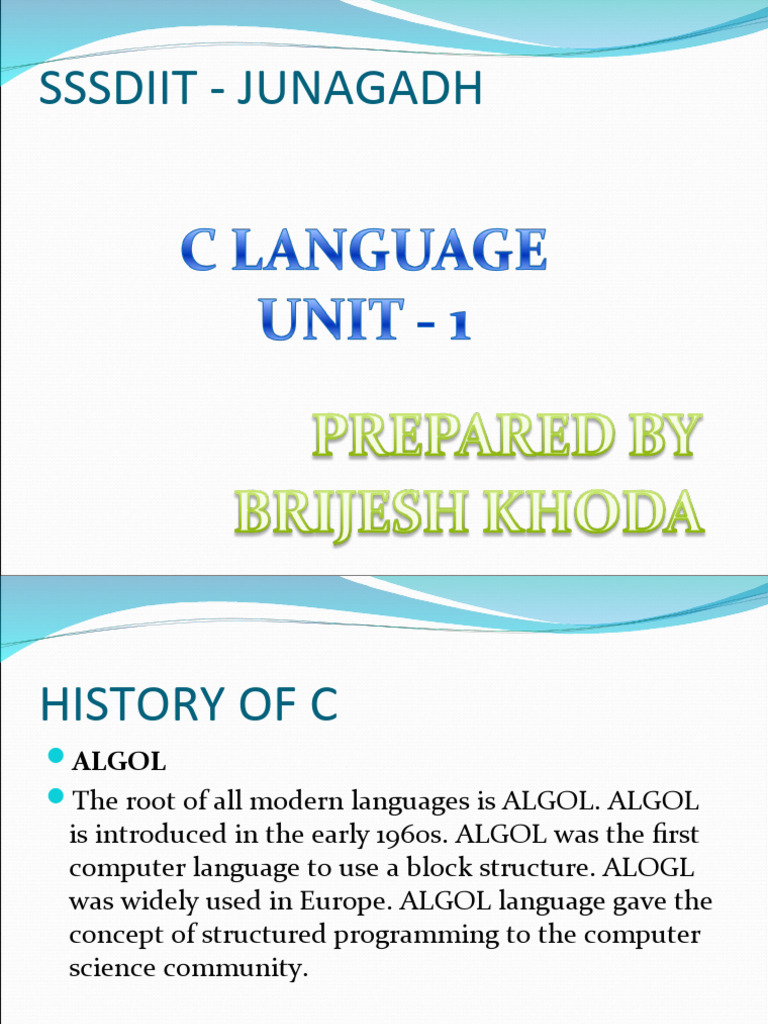 C Language Fy Bca | PDF | Integer (Computer Science) | Data Type C Language Fy Bca | PDF | Integer (Computer Science) | Data Type