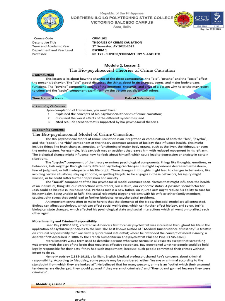 1st Module | PDF | Insanity Defense | Postpartum Depression
