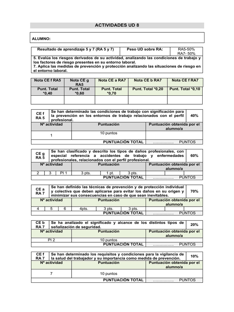 ADM plantilla corrección UD 8 | PDF
