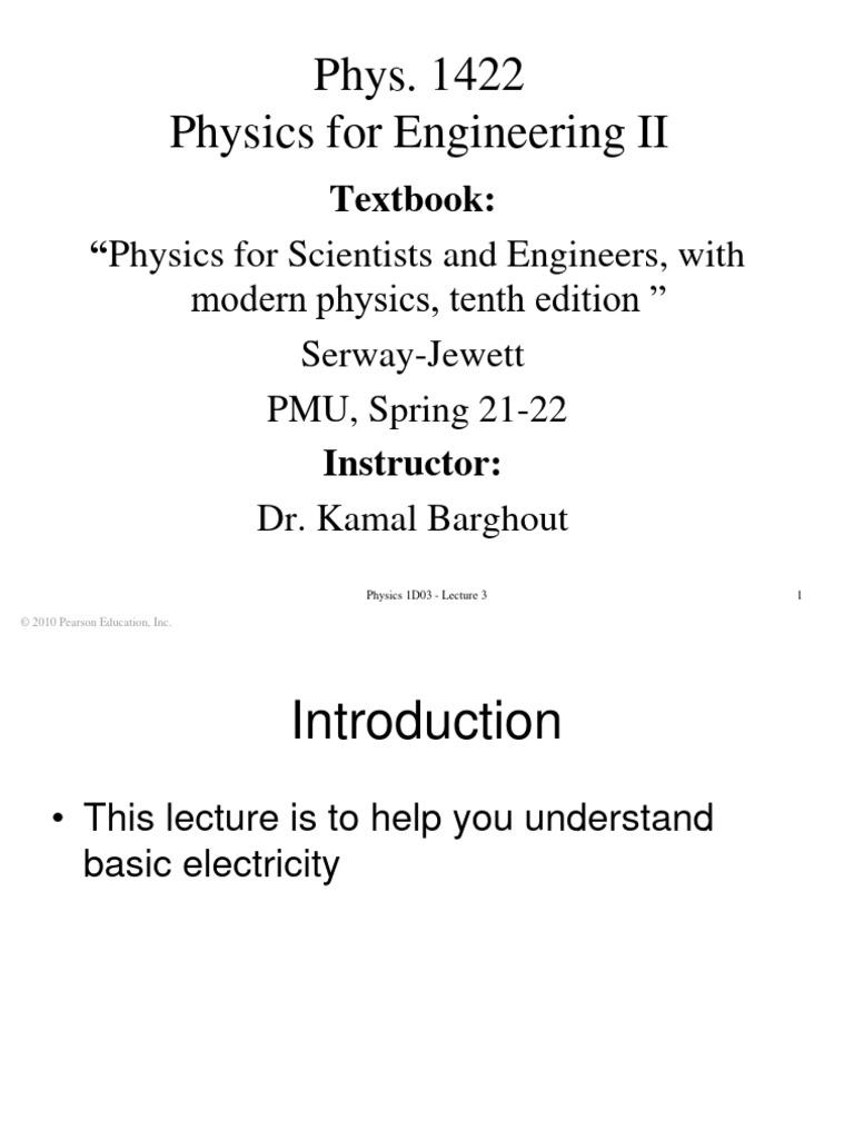 Lecture 0 Introduction | PDF | Electric Charge | Electric Current Lecture 0 Introduction | PDF | Electric Charge | Electric Current