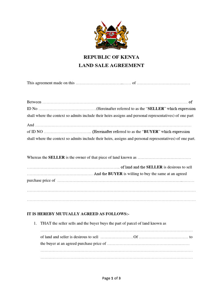Land Sale Agreement | PDF | Sales | Private Sector