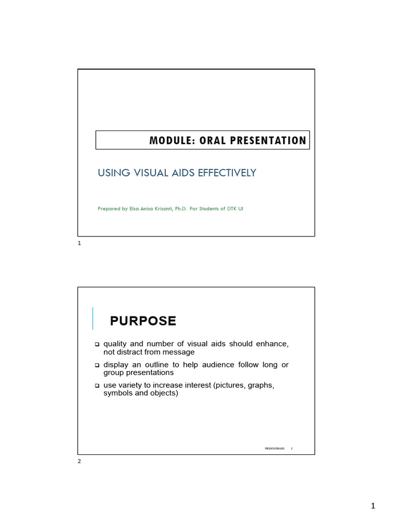 9 - Module Using Visual Aids 2021 For Students | PDF | Career & Growth ...