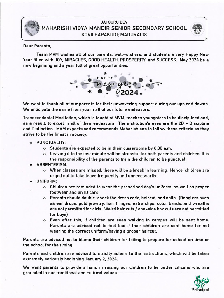 Year End Circular | PDF