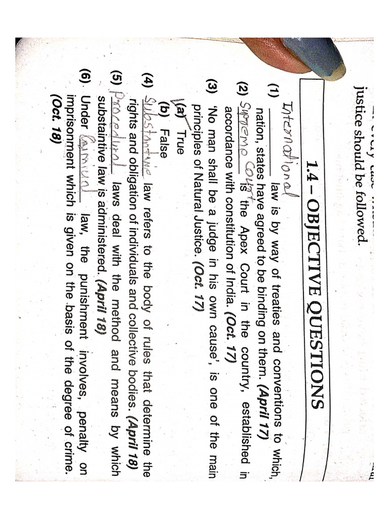 law objective | PDF