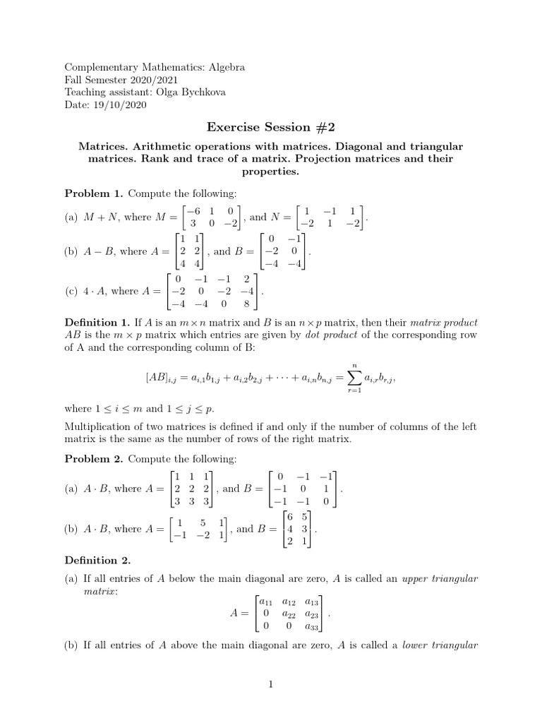 ES#2 Setup | Download Free PDF | Matrix (Mathematics) | Functions And Mappings