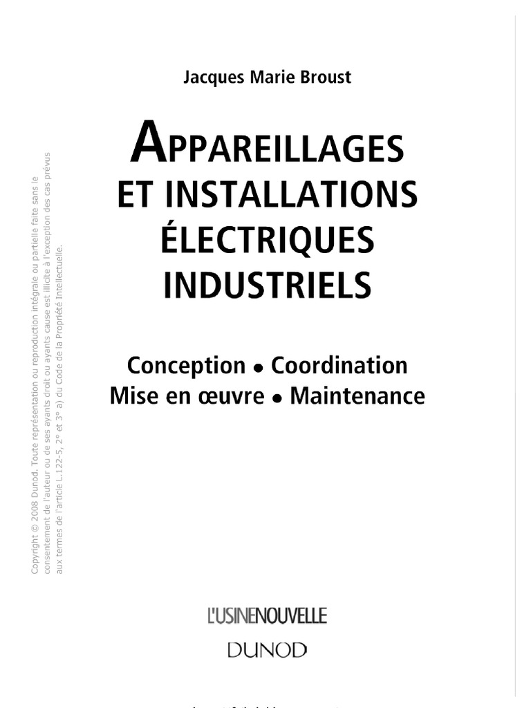Appareillages Et Installations Électriques Industriels - Conception ...