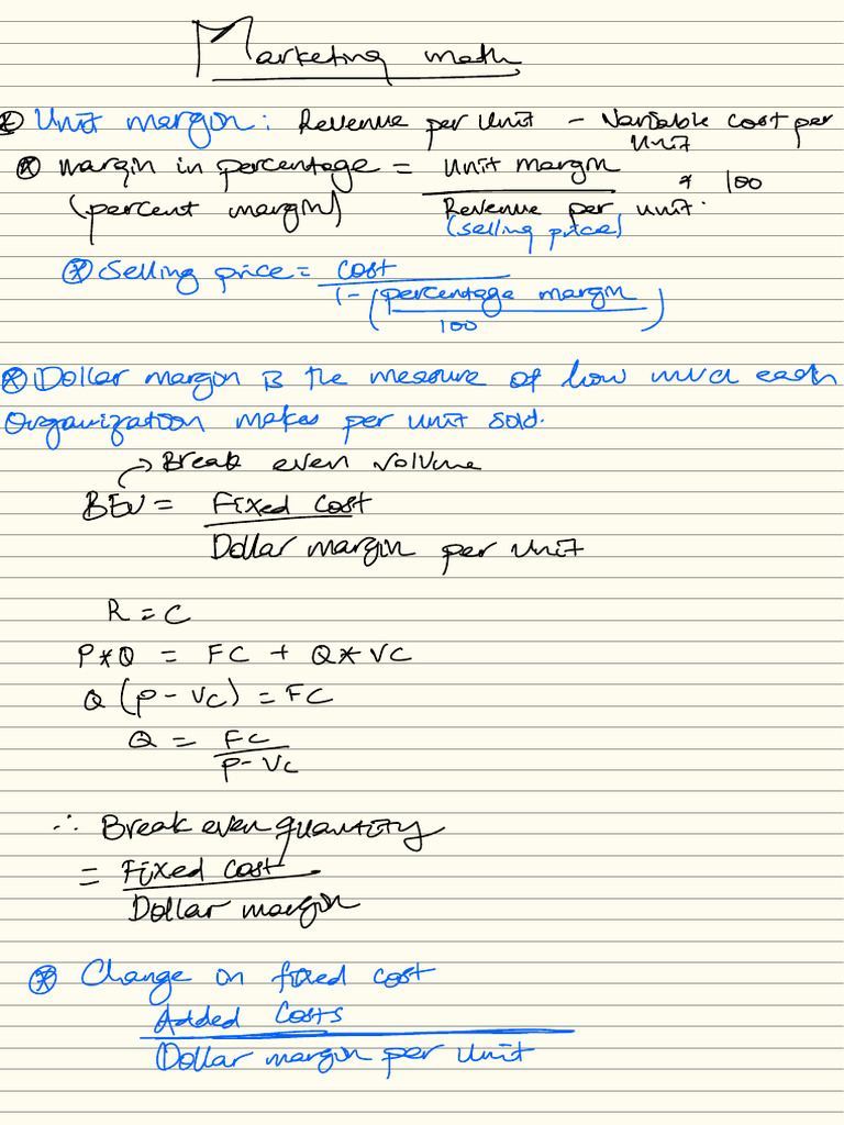 Marketing Math | PDF