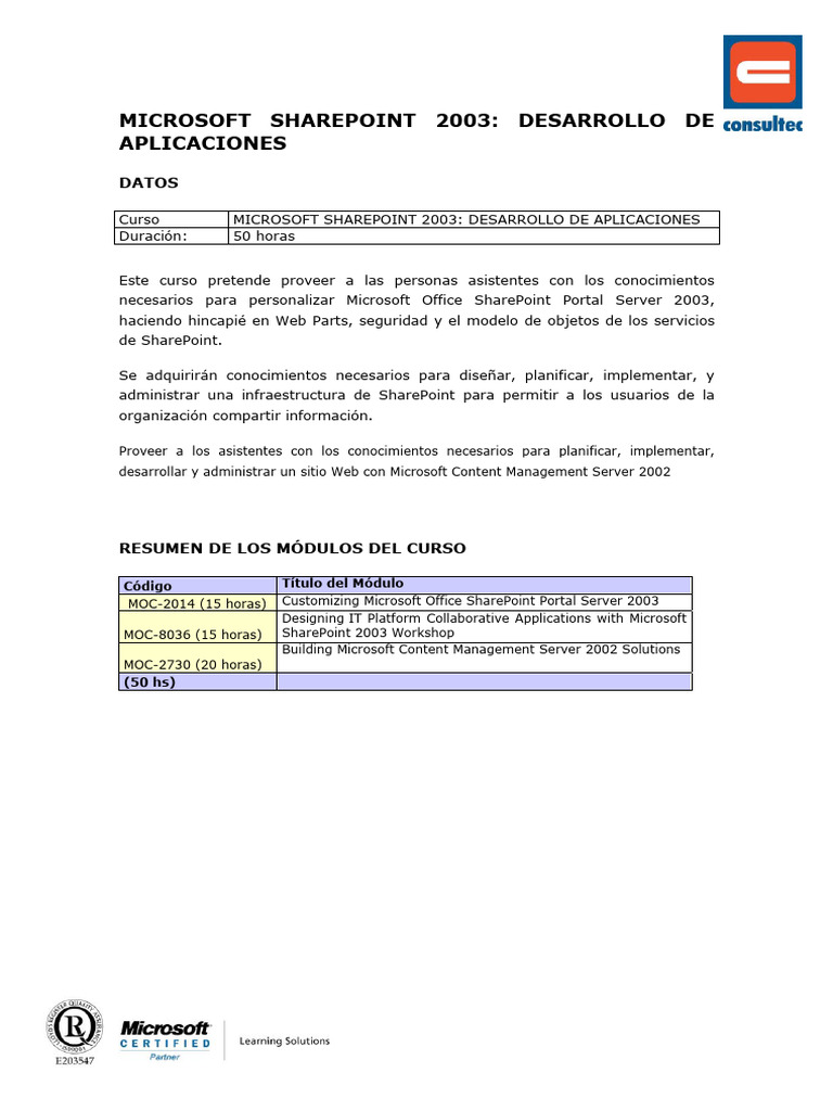 14 Microsoft Sharepoint 2003 Desarrollo Aplicaciones | PDF | Microsoft ...