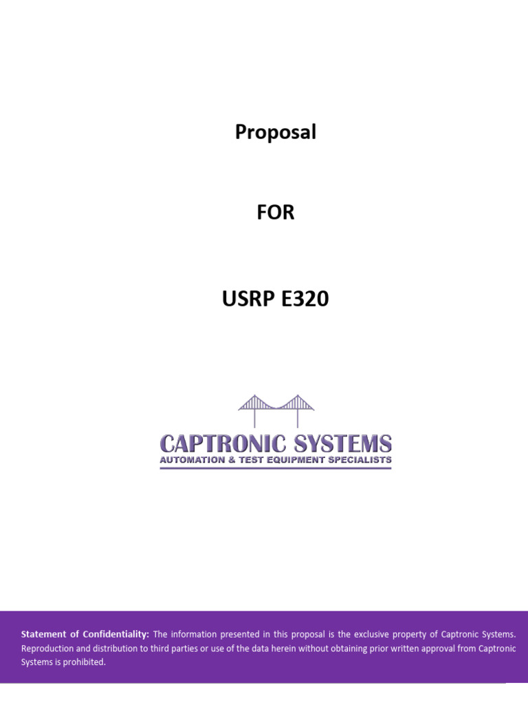 Captronic Sysyem Budgetary Quote | PDF | Technology & Engineering