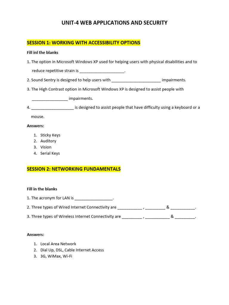 Unit 4 Web Application And Security Book Solution Pdf Security Computer Security