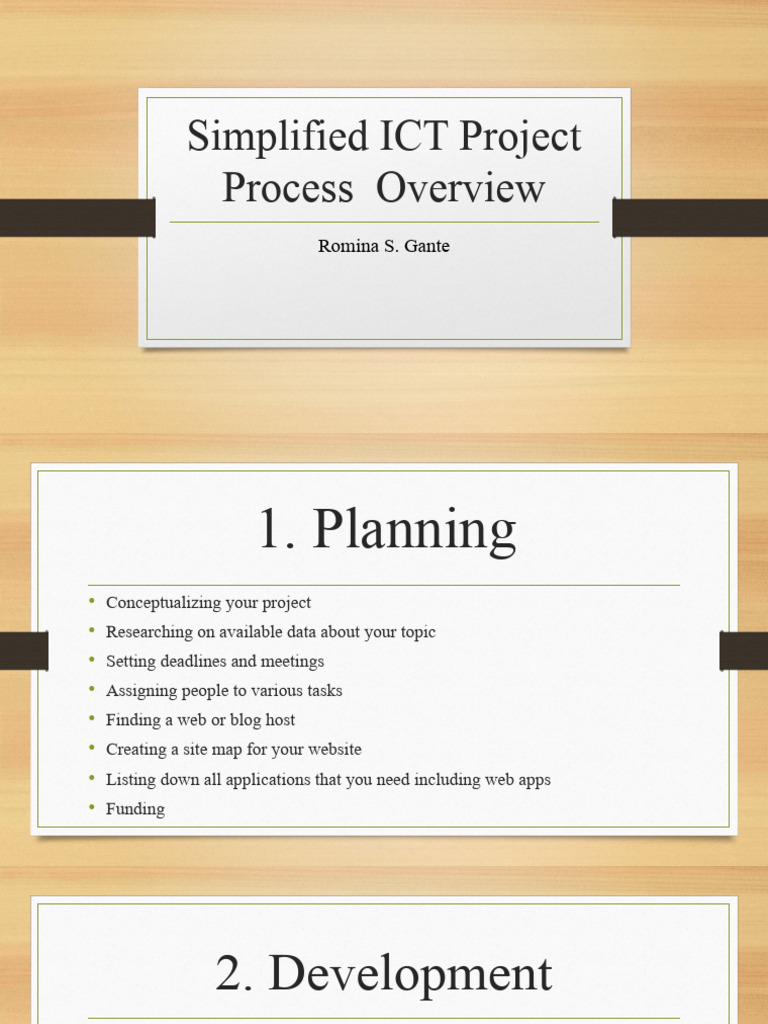 Simplified ICT Project Process Overview | PDF | Computers