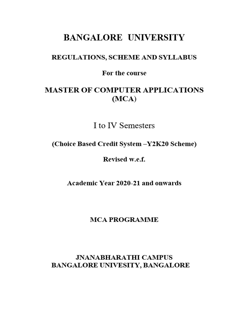 MCA Syllabus Compressed | PDF | Class (Computer Programming) | Method (Computer Programming)