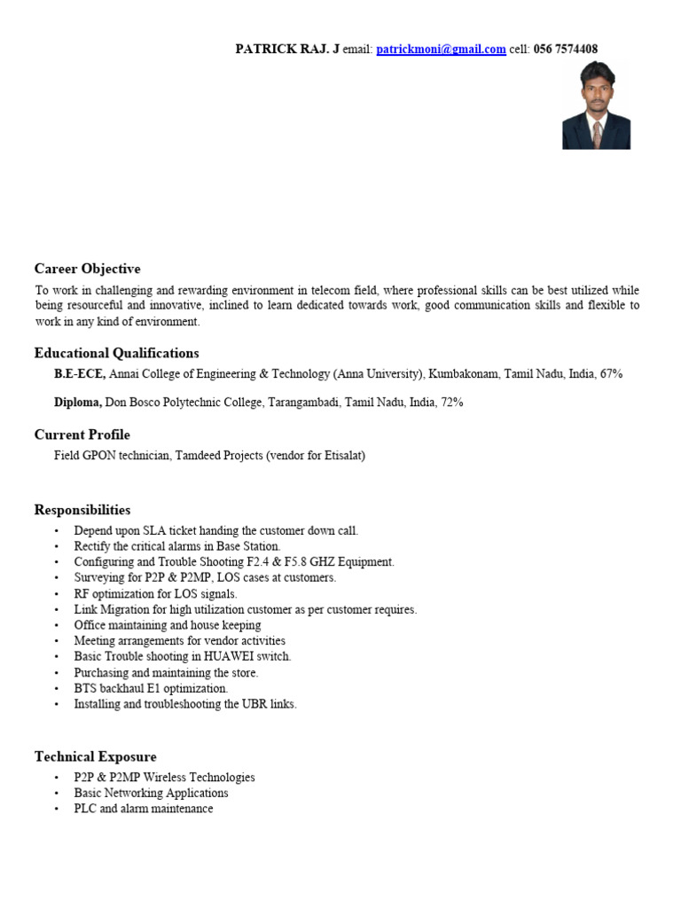 Patrick Resume 2023 | PDF | Computer Science | Information And Communications Technology