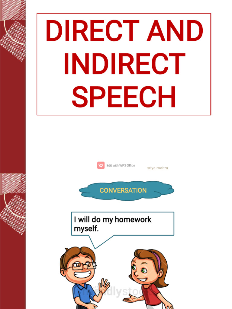 Direct and Indirect Speech. | PDF | Verb | Grammatical Tense