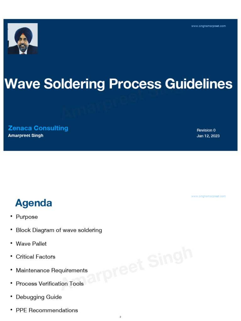 Wave Soldering Process Guidelines | PDF