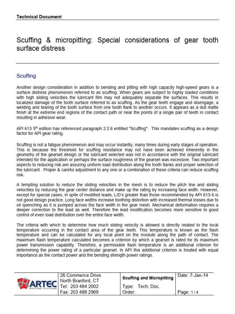 Scuffing and Micropitting | PDF