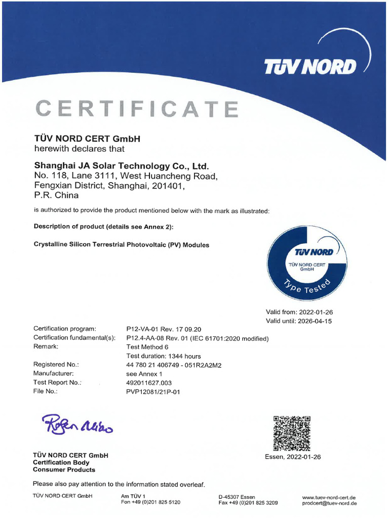 Salt Mist Certificate | PDF