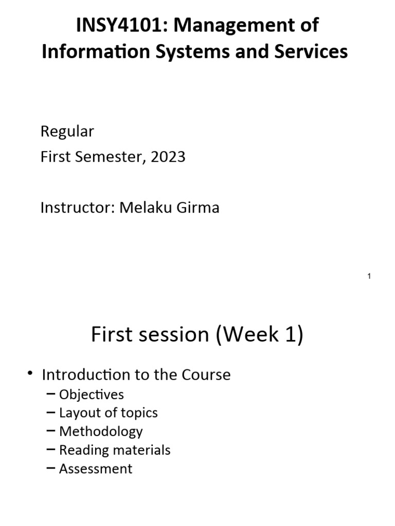 Lecture1 ISM Rev | PDF