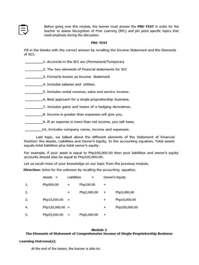 Fabm2-Module 2 - With Activities | PDF | Income | Income Statement