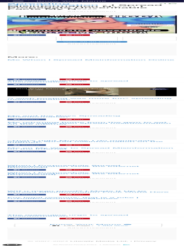 I Spread Misinformation N----, I Propagate Unverifiable Facts My N ...