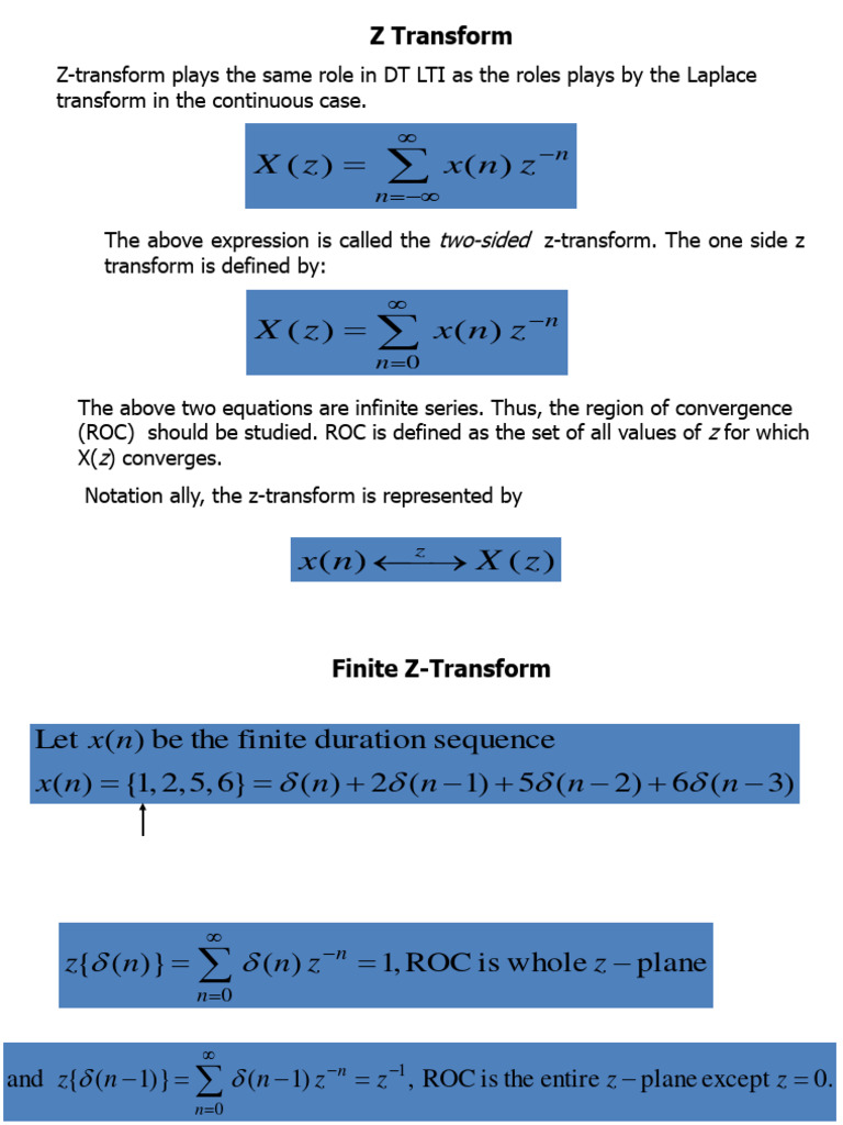 chap_3-Z transform | PDF
