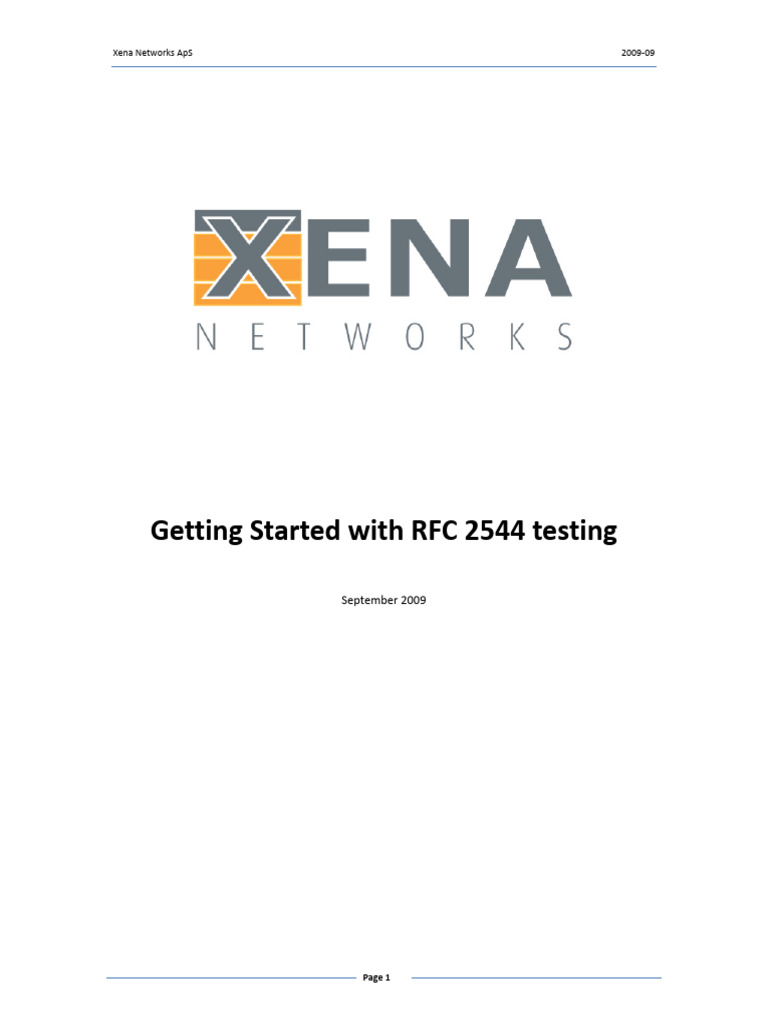 Getting Started RFC2544 | PDF | Microsoft Excel | Port (Computer ...