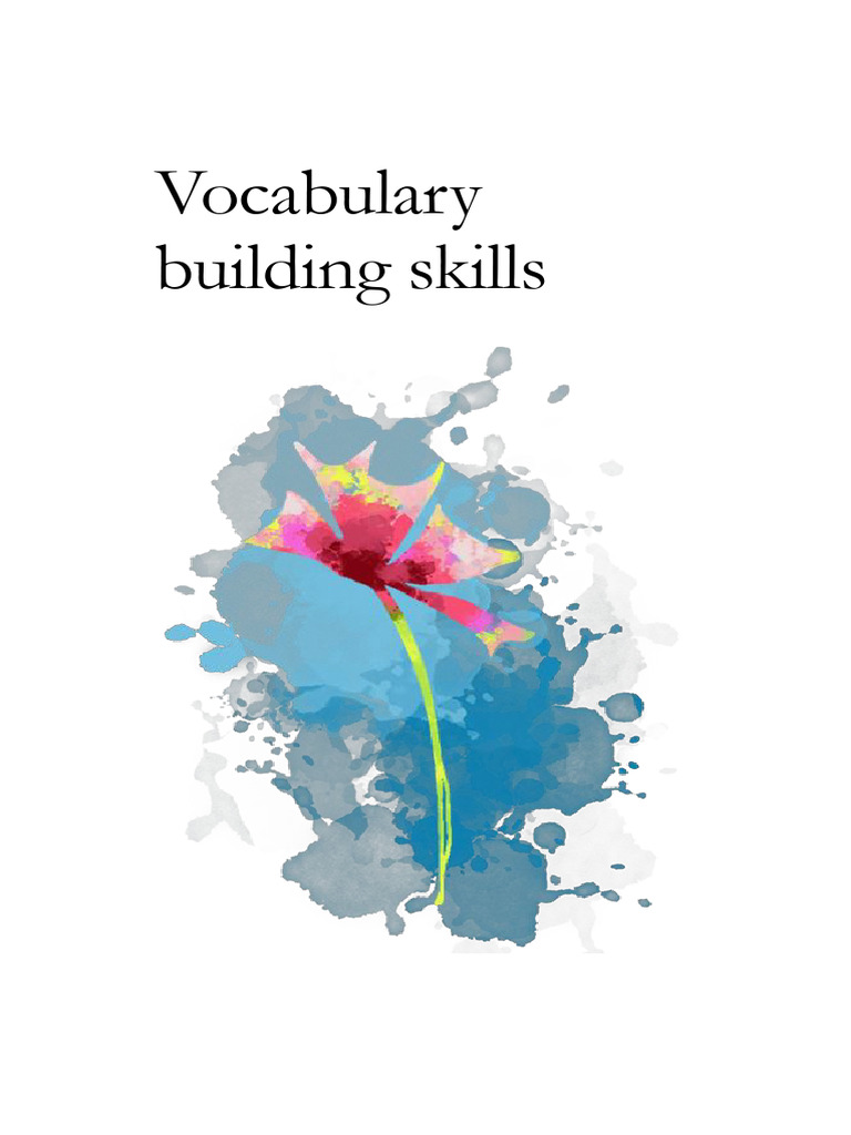 Vocabulary Building Skill | PDF