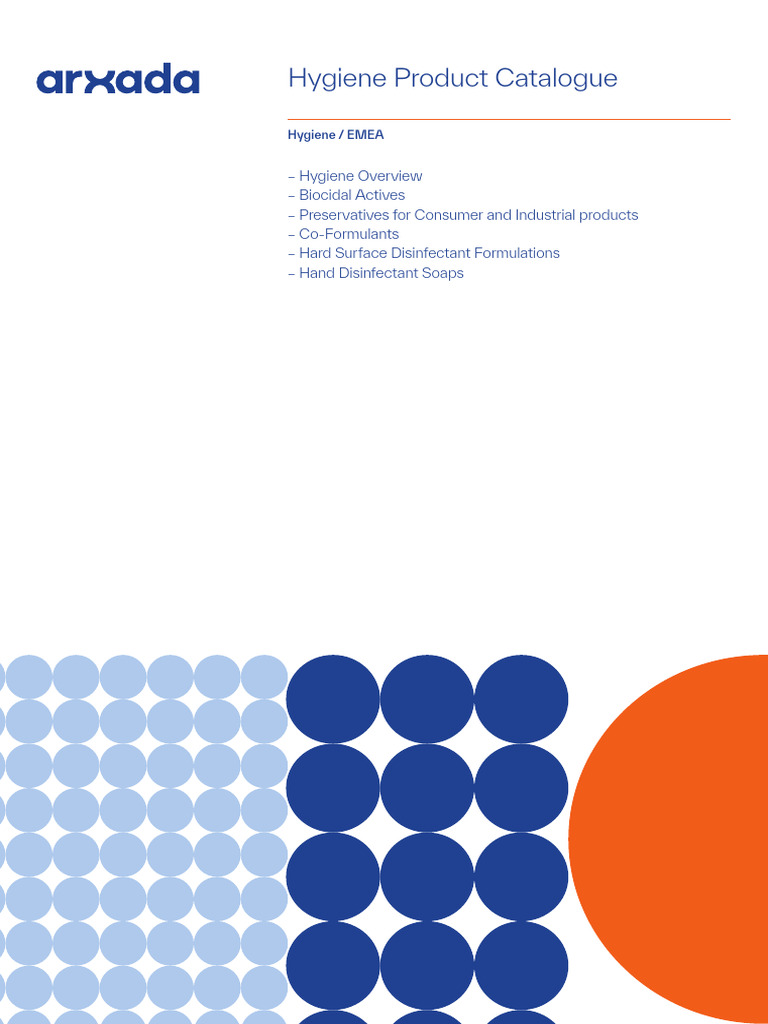 Hygiene Product Catalogue Arxada | PDF | Chemical Compounds | Chemistry