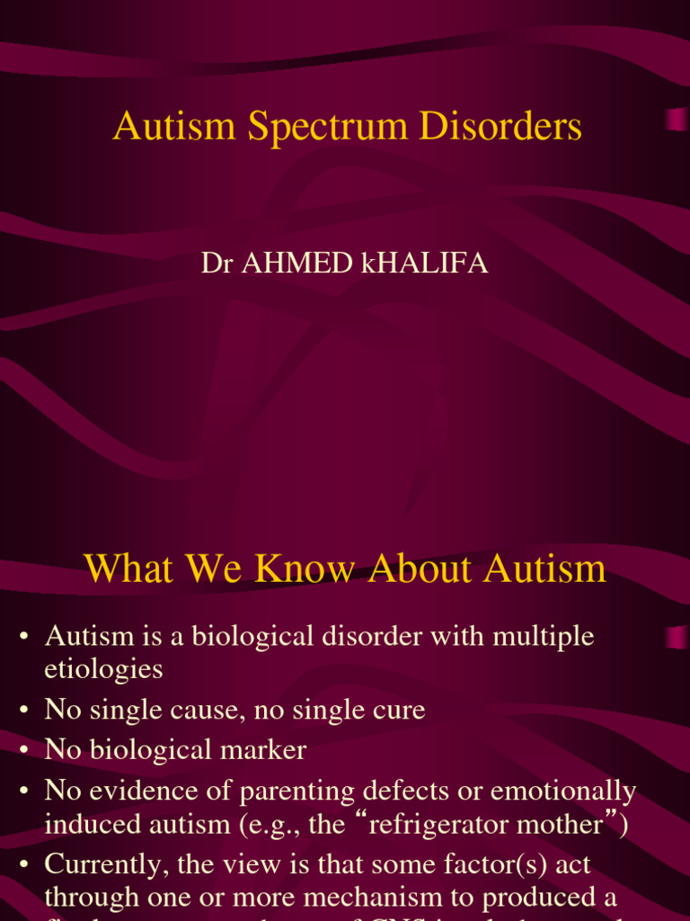 Understanding Autism Spectrum Disorders | PDF | Autism Spectrum ...