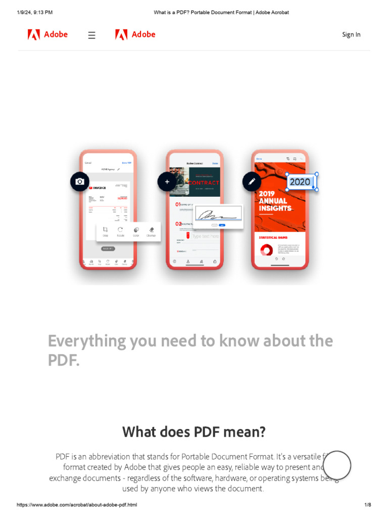 What Is A PDF - Portable Document Format - Adobe Acrobat | PDF