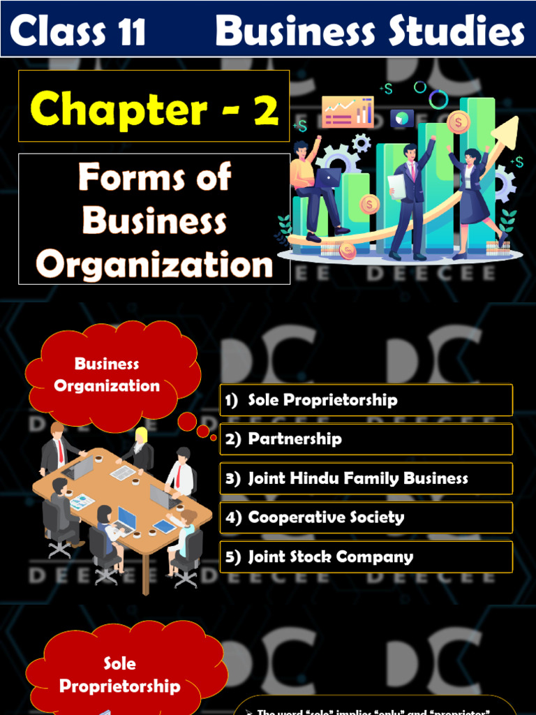 BST Chap 2 PPT | PDF | Partnership | Sole Proprietorship