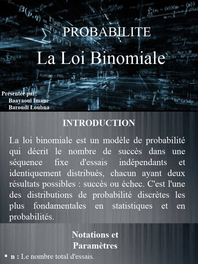 Loi Binomiale | PDF
