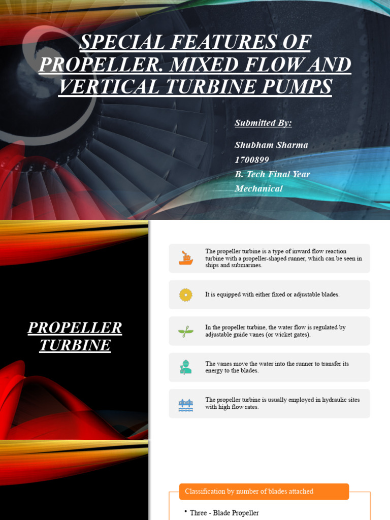 Special Features of Propeller | PDF | Pump | Turbine
