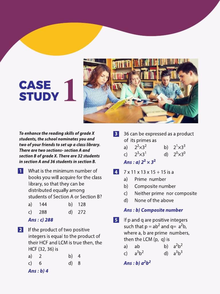 Class 10 Maths Real Numbers | PDF