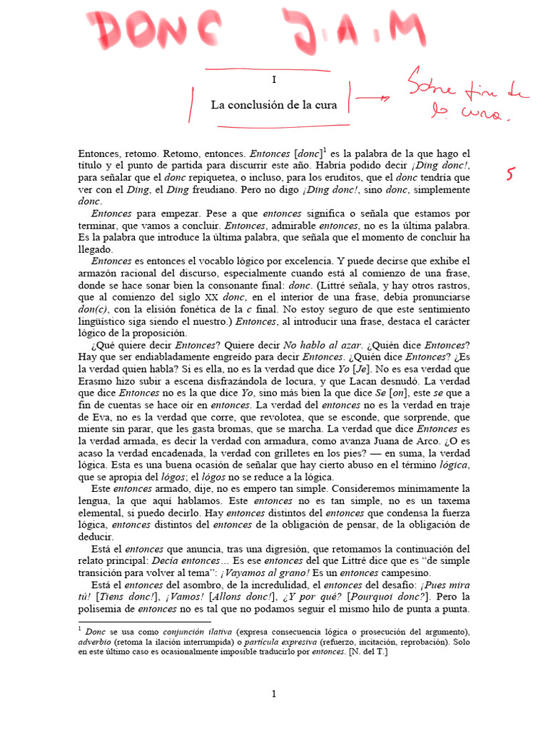 Miller Jacques Alain - Donc libro completo | PDF | Jacques Lacan ...