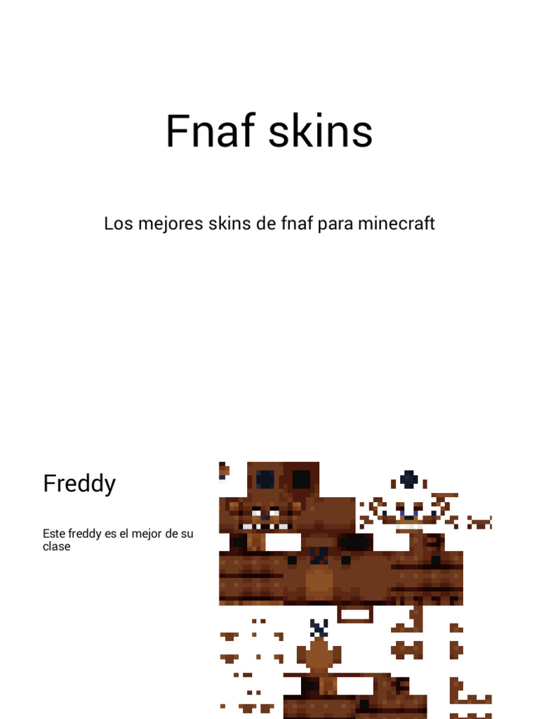 Fnaf skins-WPS Office | PDF