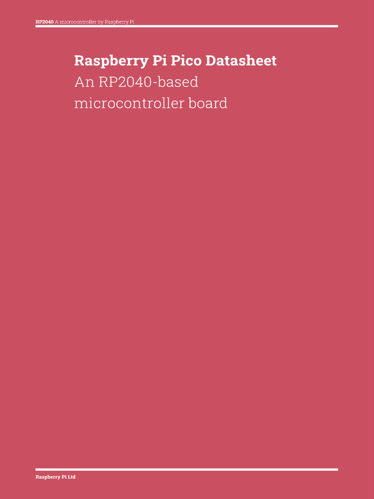 Pico Datasheet | PDF | Field Effect Transistor | Analog To Digital ...