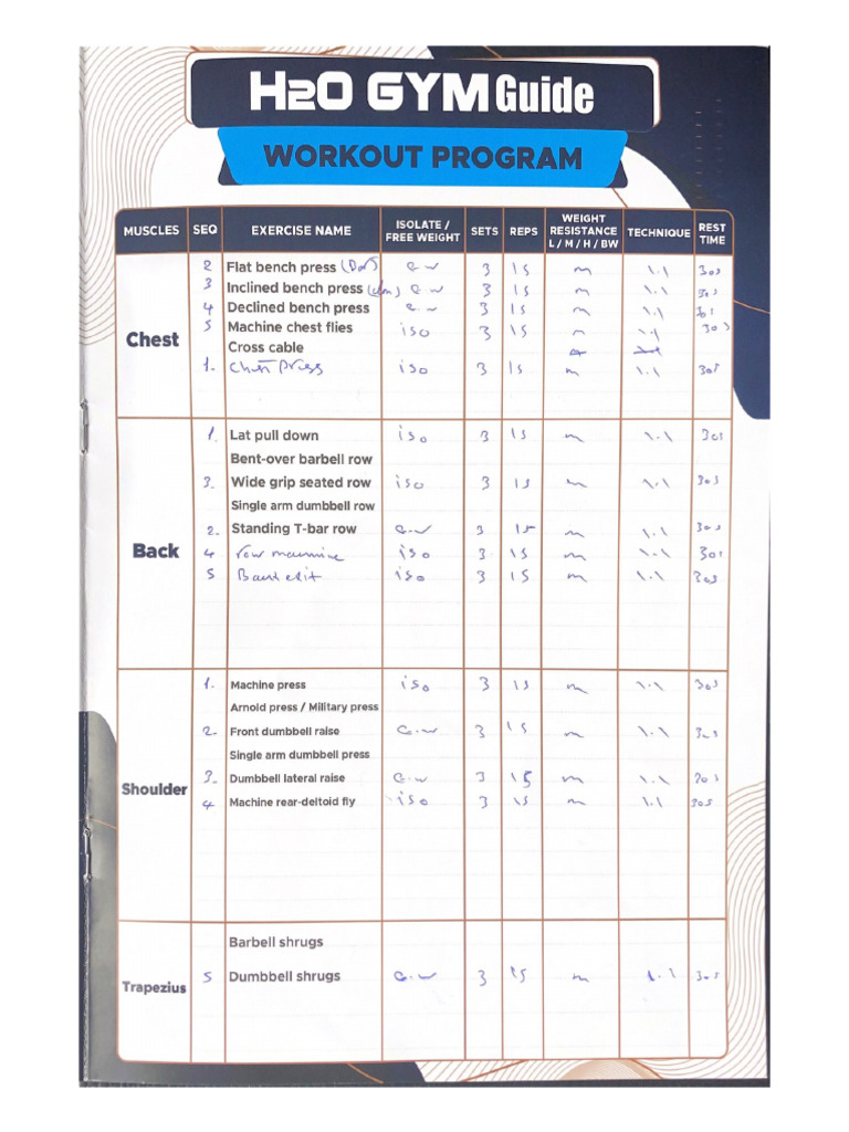 Workout Program | PDF