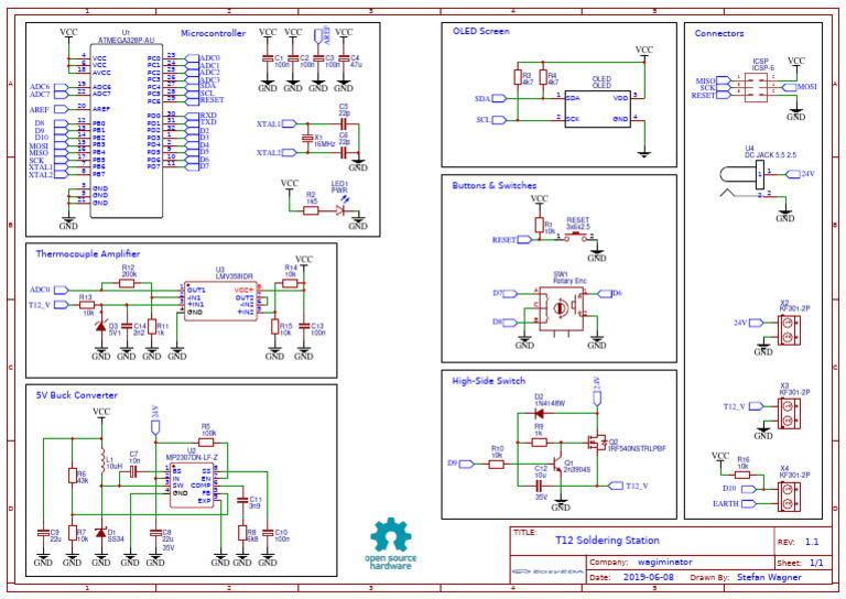 SolderingStation1 Schematic v1.1 | PDF