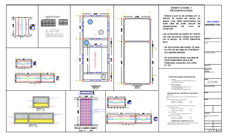 CERRAMIENTO ACPM - ESTRUCTURAL-Layout1 | PDF