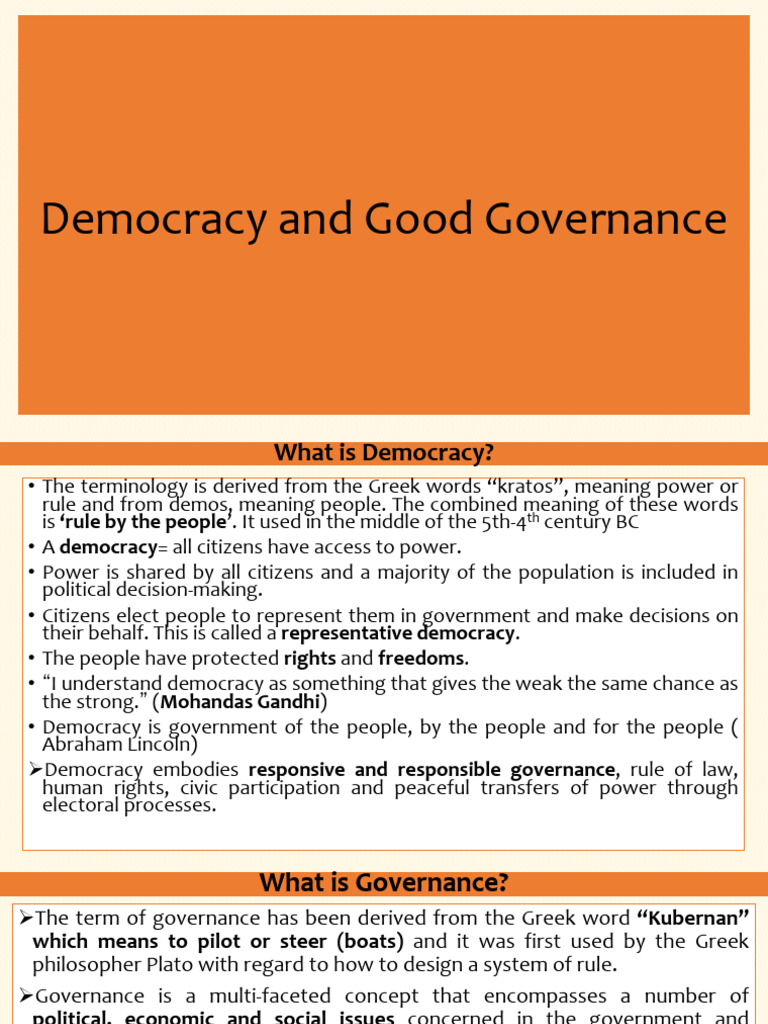Good Governance | PDF