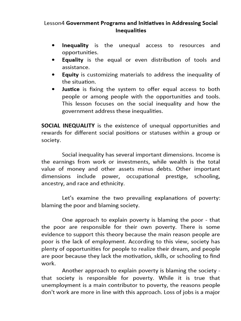 m4 Ucsp | PDF | Social Inequality | Discrimination & Race Relations